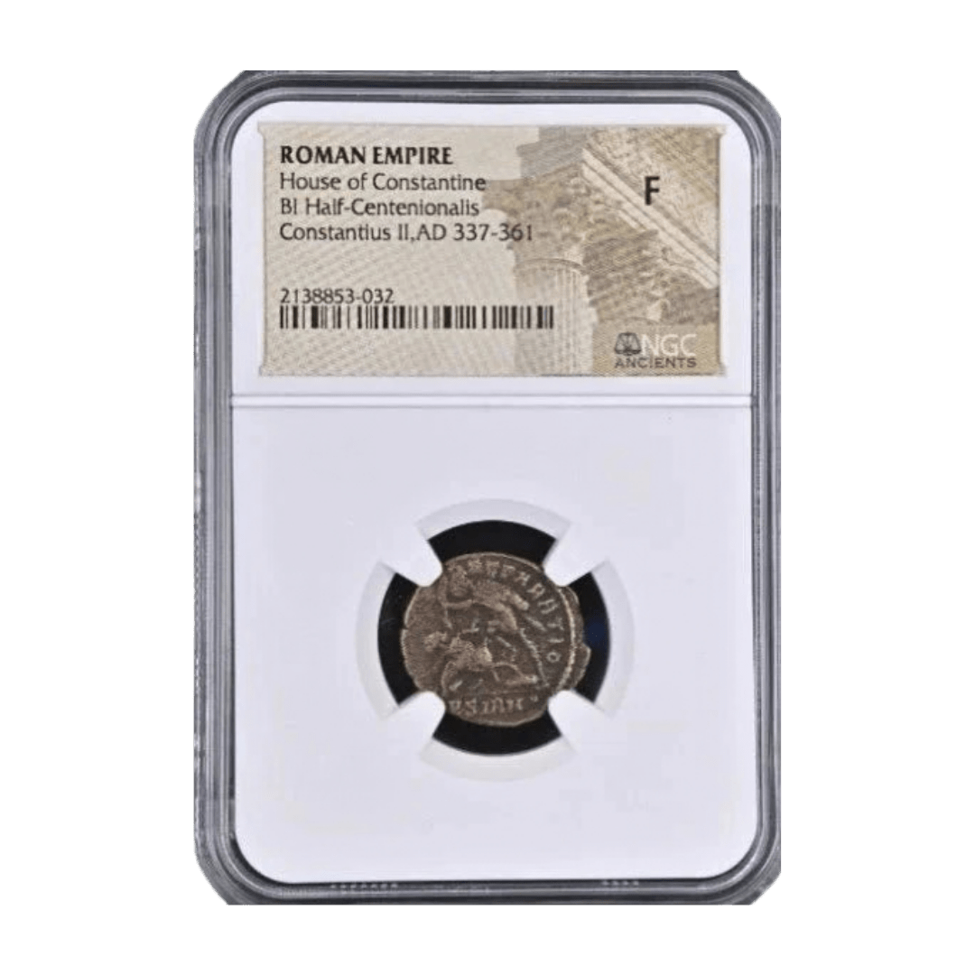 Roman Bronze Coin of Emperor Constantius II - NGC Certified – Kinzer Coins